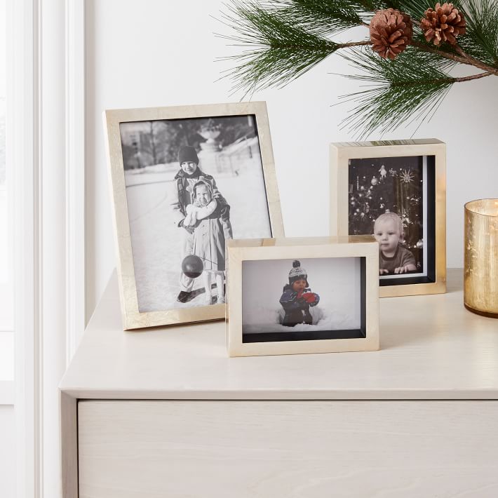 Modern Champagne Lacquer Frames | West Elm