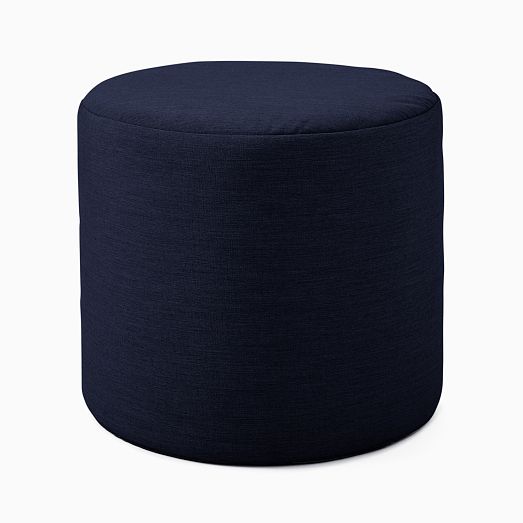 Sunbrella Indoor/Outdoor Canvas Pouf | West Elm
