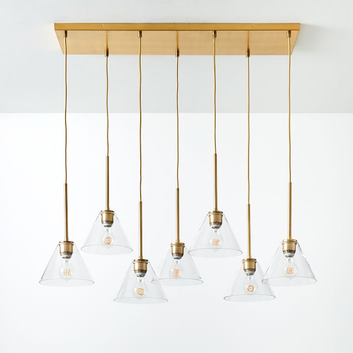 Sculptural 7-Light Chandelier - Build Your Own | West Elm