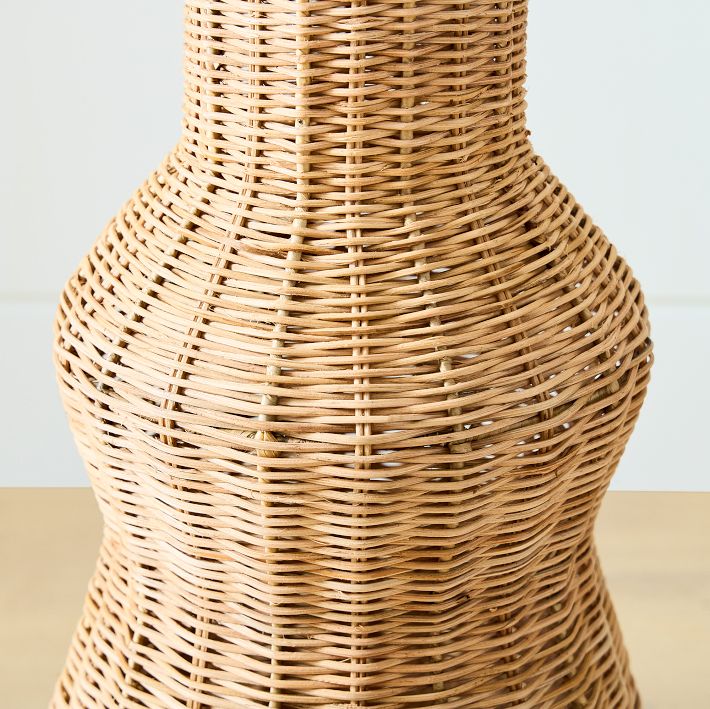 Woven Wicker Floor Vases | West Elm