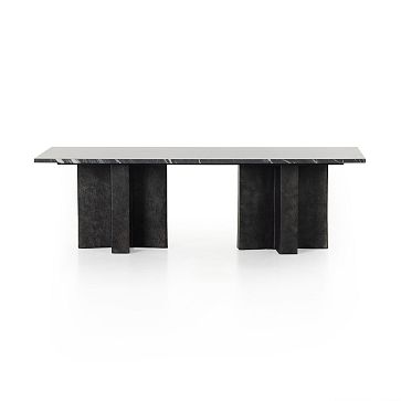 Aluminum Cross Base Coffee Table | West Elm