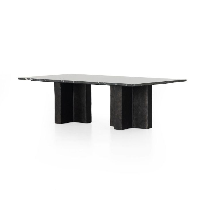 Aluminum Cross Base Coffee Table | West Elm