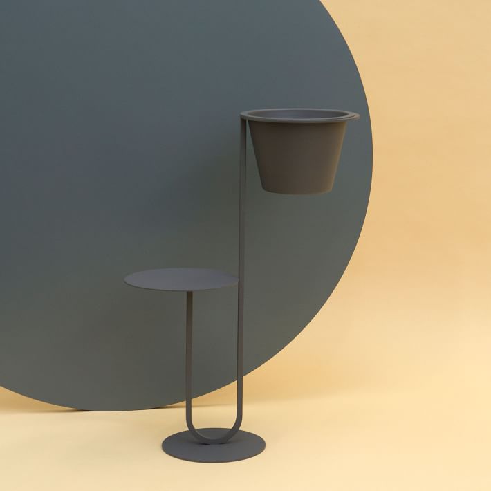 Amigo Modern Indoor/Outdoor Two-Tier Plant Stand | West Elm