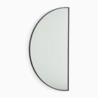 Half-Moon Metal Wall Mirror - Large | West Elm