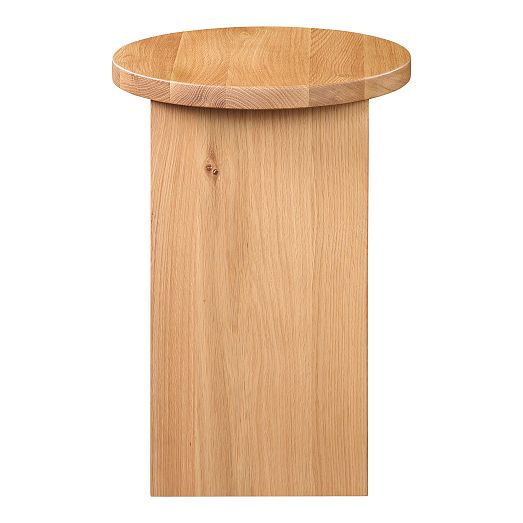 Angled Base Wood Side Table (14") | West Elm