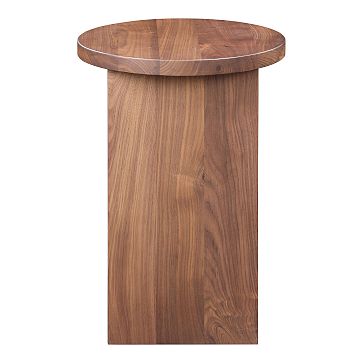 Angled Base Wood Side Table (14") | West Elm