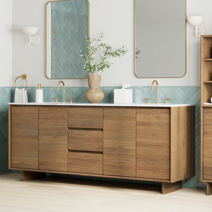 Anton Double Bathroom Vanity (68"–78") | West Elm