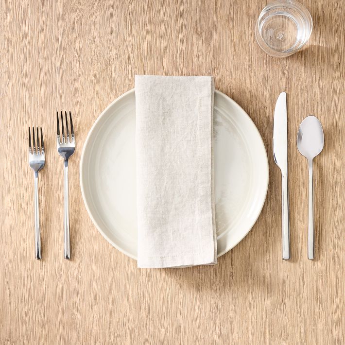 European Flax Linen 20" x 20" Napkin Set | West Elm