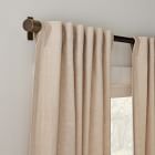 Textured Luxe Linen Curtain - Sand | West Elm