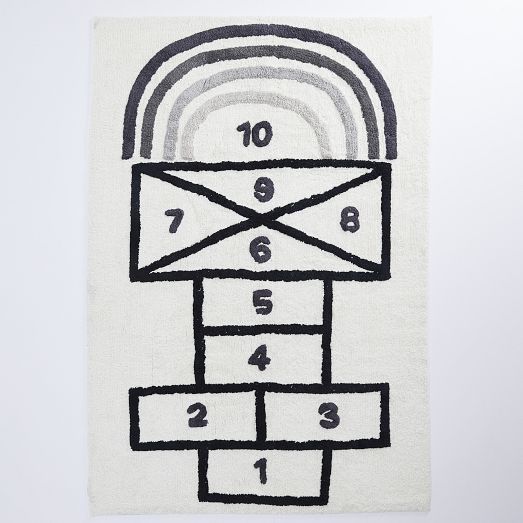 Washable Hopscotch Play Rug | West Elm