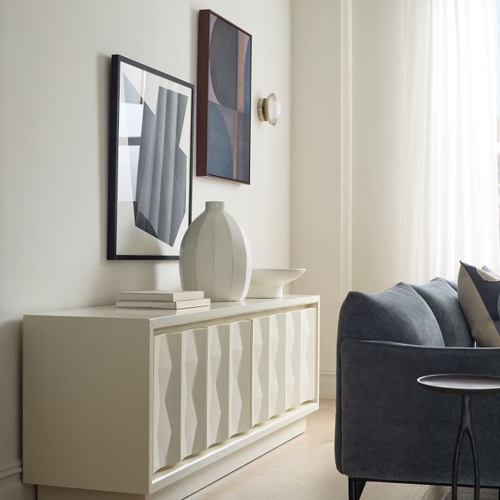 Carved Pattern Media Console (60"–80") | West Elm