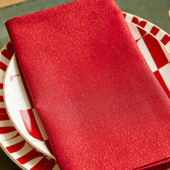 Metallic Lurex Linens Napkin Sets | West Elm