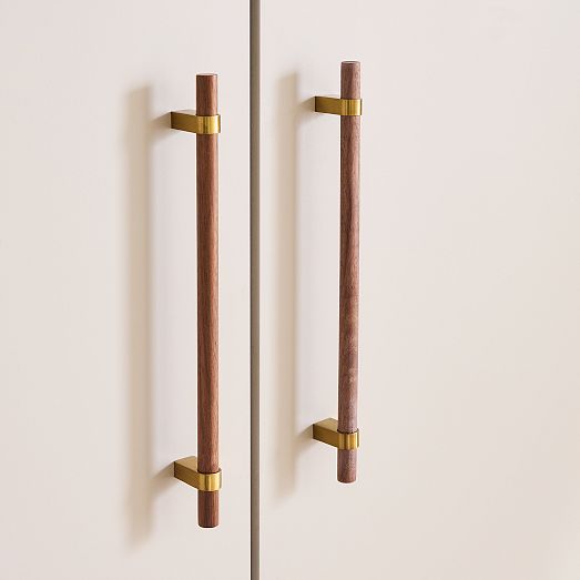 Modernist Wood & Antique Brass Hardware | West Elm
