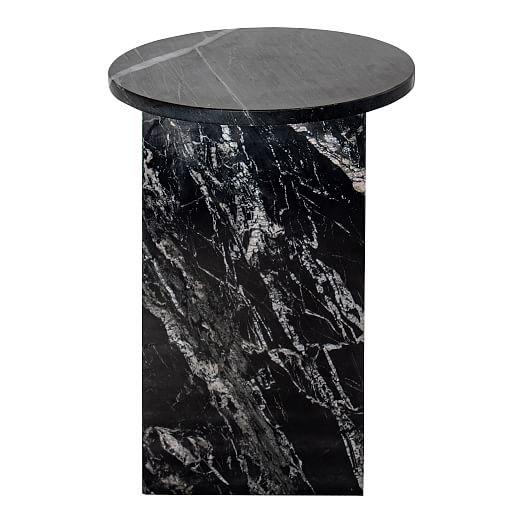 Angled Base Marble Side Table | West Elm
