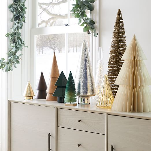 Neutral Accordion Paper Trees | West Elm