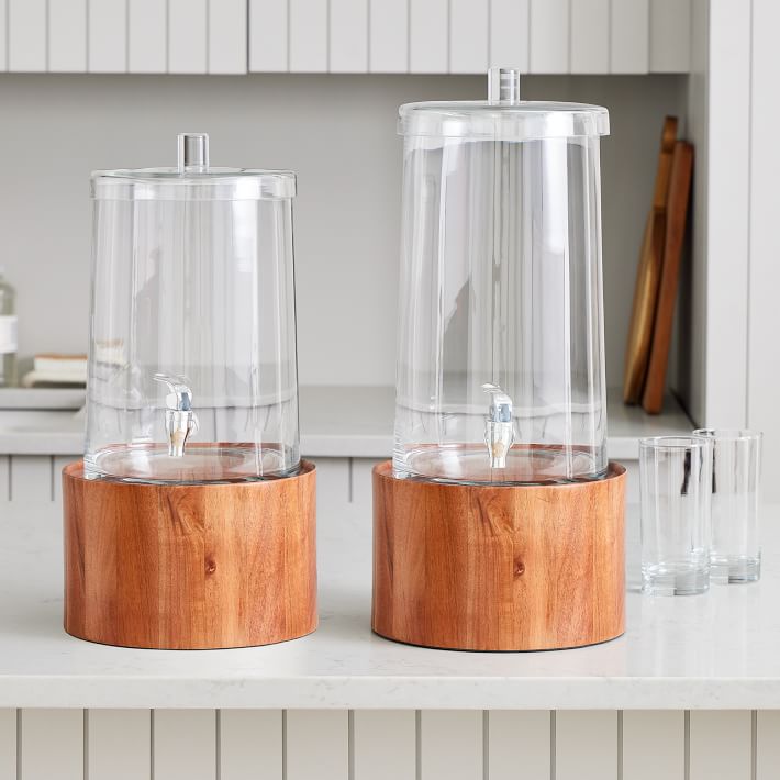 Glass Water Dispenser With Stand