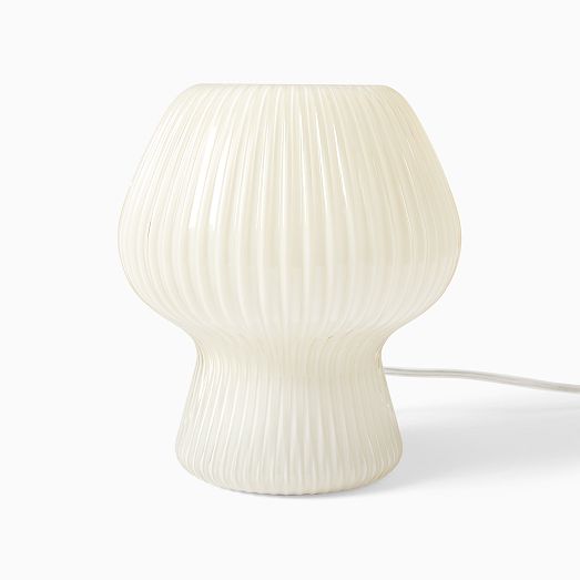 West Elm Ribbed Glass Table Lamp