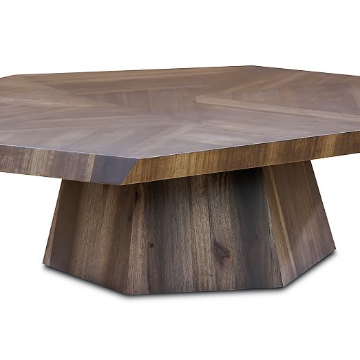 Natural Geometric Coffee Table | Modern Living Room Furniture | West Elm
