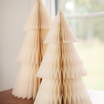 Neutral Accordion Paper Trees | West Elm