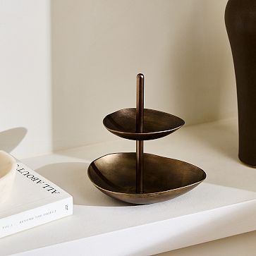 Organic Metal Jewelry Storage Tower | West Elm