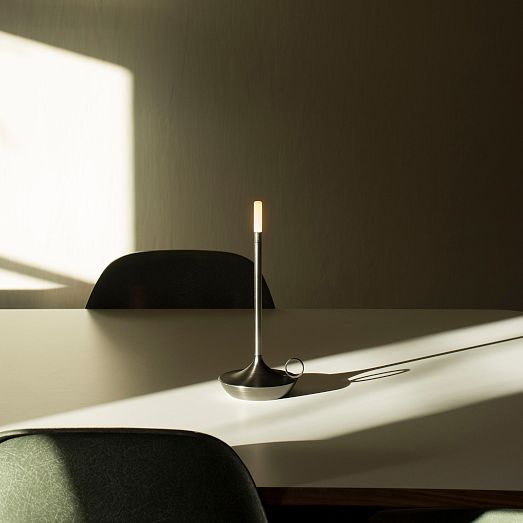 Wick Rechargeable LED Portable Table Light | West Elm