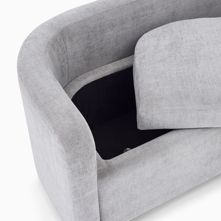 Bacall Curved Storage Bench | West Elm