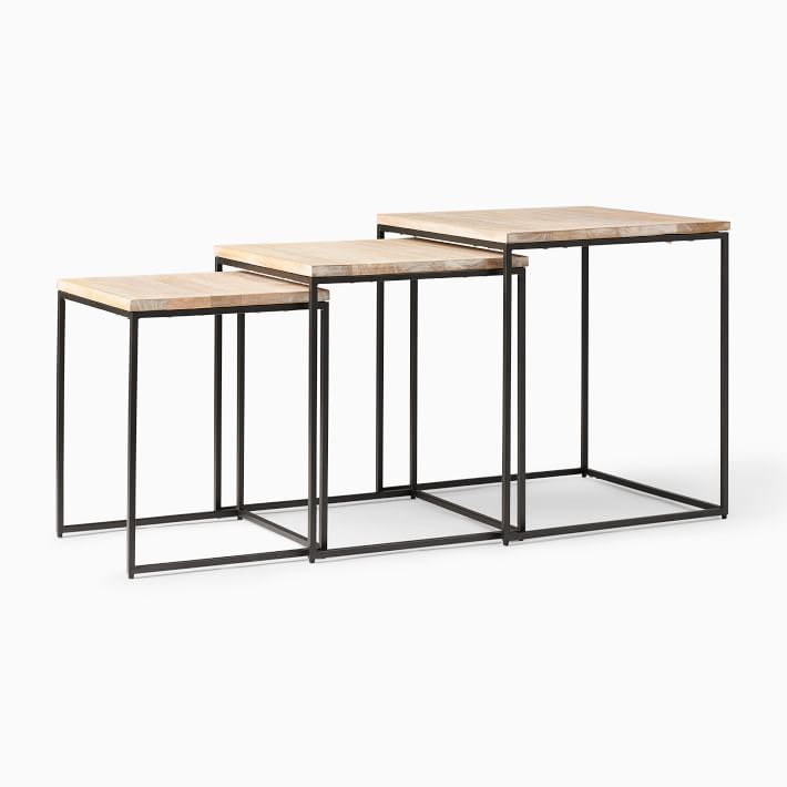 Streamline Nesting Side Tables (15"–20") - Set of 3 | West Elm