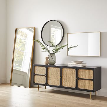 Deep Frame Metal Rectangle Wall Mirror - 24"W x 36"H | West Elm