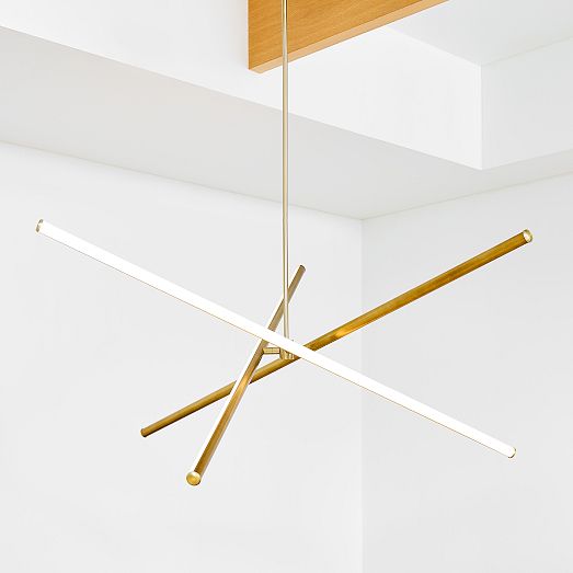 Light Rods LED Chandelier (38"–55") | West Elm