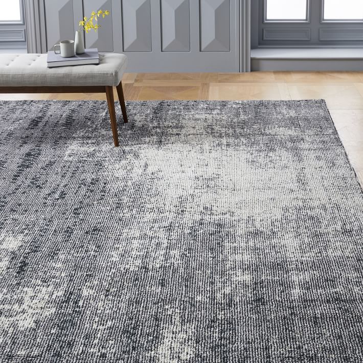 Distressed Foliage Rug | West Elm