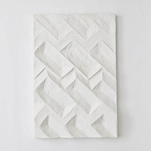 Papier-Mache Geo Panels Dimensional Wall Art | West Elm