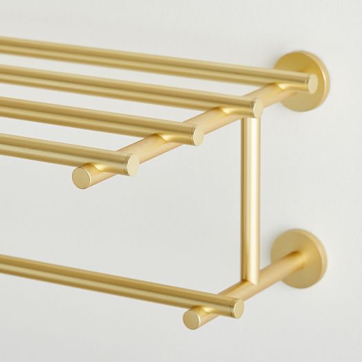 Modern Overhang Bathroom Rail Shelf | West Elm