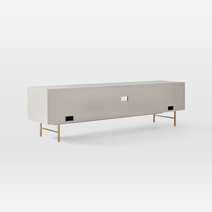 Modernist Wood & Lacquer Media Console (68"–80") | West Elm
