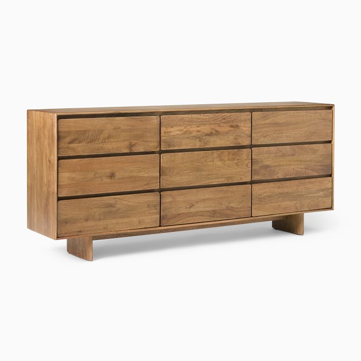 Anton Solid Wood Wide 9-Drawer Dresser (85") | West Elm