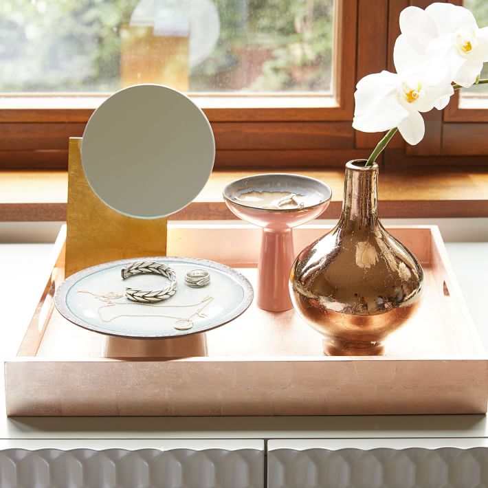 Luxe Lacquer Vanity Mirror, Jewelry Organization | West Elm