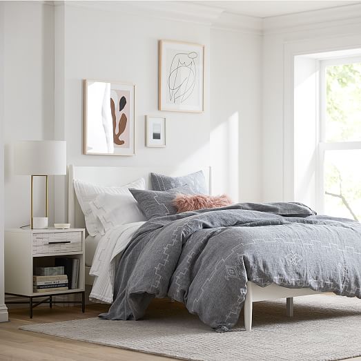 Wood Tiled Nightstand (20") | West Elm