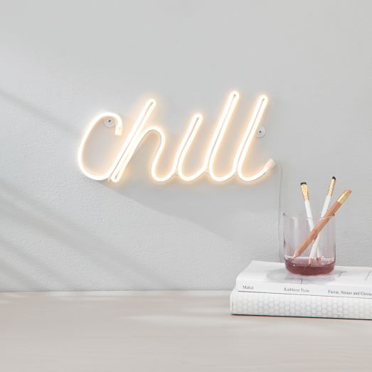 Chill LED Neon Wall Light (12") | West Elm
