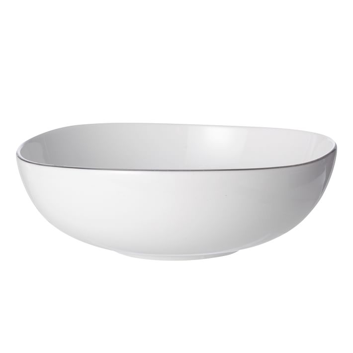 Organic Shaped Small Bowls - Silver Rimmed | West Elm