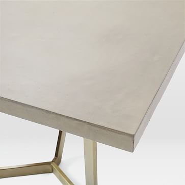 Tower Dining Table - Concrete | West Elm