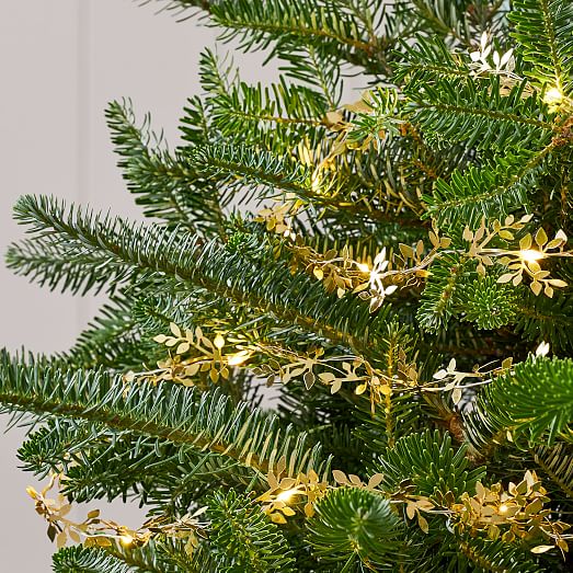 LED Metal Leaf Garland | West Elm