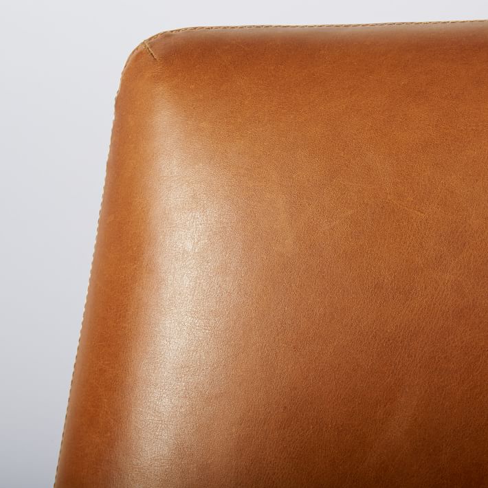 Lucas Leather Swivel Chair | West Elm