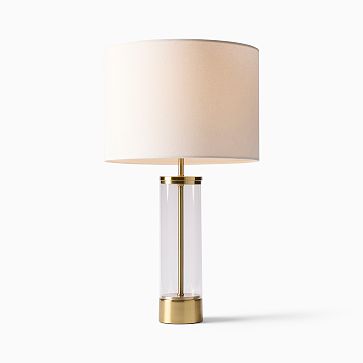 Acrylic Column USB Table Lamp | Modern Lighting | West Elm