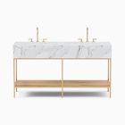 Streamline Marble Double Bathroom Vanity (63") | West Elm
