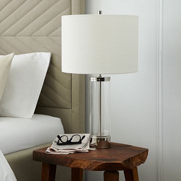 Acrylic Column USB Table Lamp | Modern Lighting | West Elm