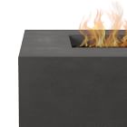 Concrete 56" Low Rectangle Fire Table | West Elm