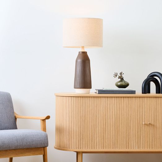 Roar & Rabbit™ Ripple Ceramic Table Lamp (28") | West Elm