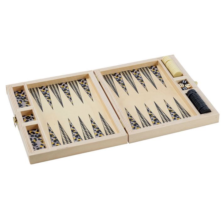 Wolfum Baltic Birch Travel Backgammon Set | West Elm