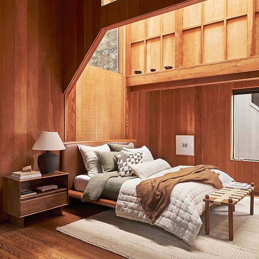 küdd:krig HOME Capsule Bench - Walnut & Jute | West Elm