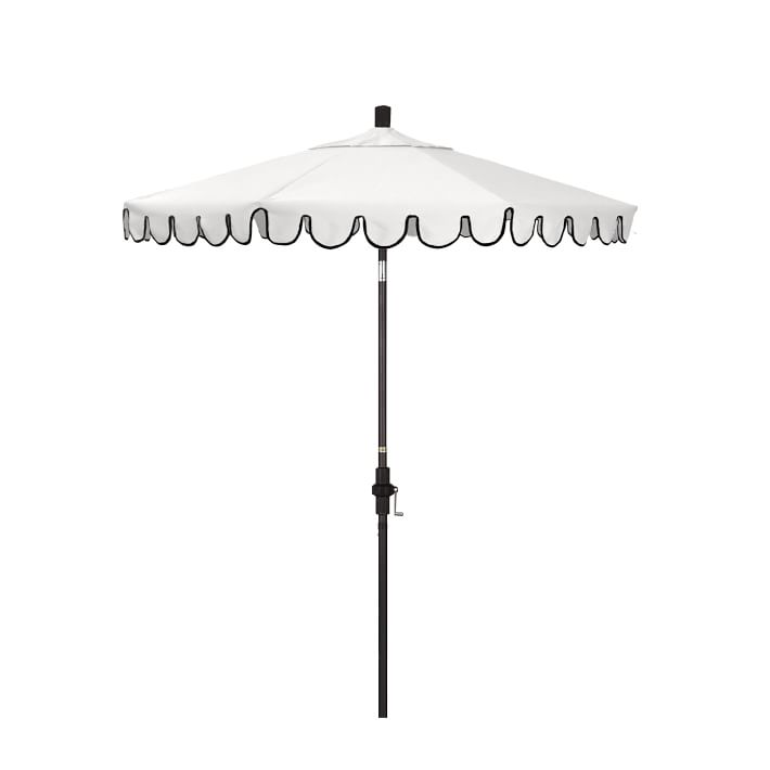 Scallop Edge Outdoor Umbrella (7.5') | West Elm
