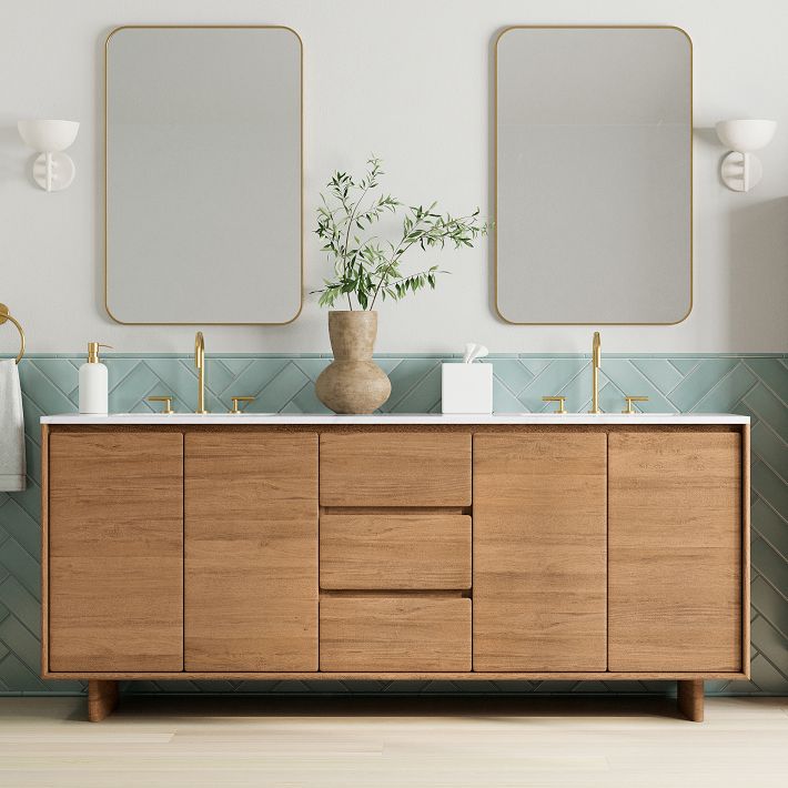 Anton Double Bathroom Vanity (68"–78") | West Elm
